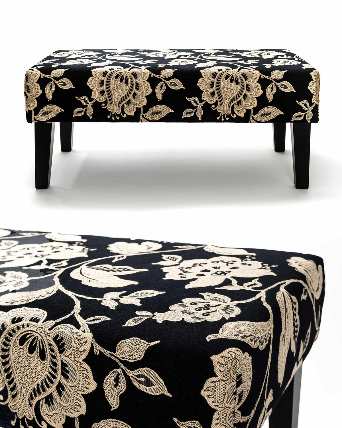 Floral Fabric Ottoman | Designer Ottoman NZ — Gorgeous Creatures