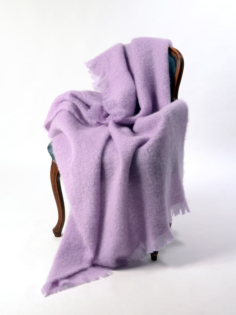 Lilac Mohair Throw NZ | Lilac Mohair Knee NZ — Gorgeous Creatures