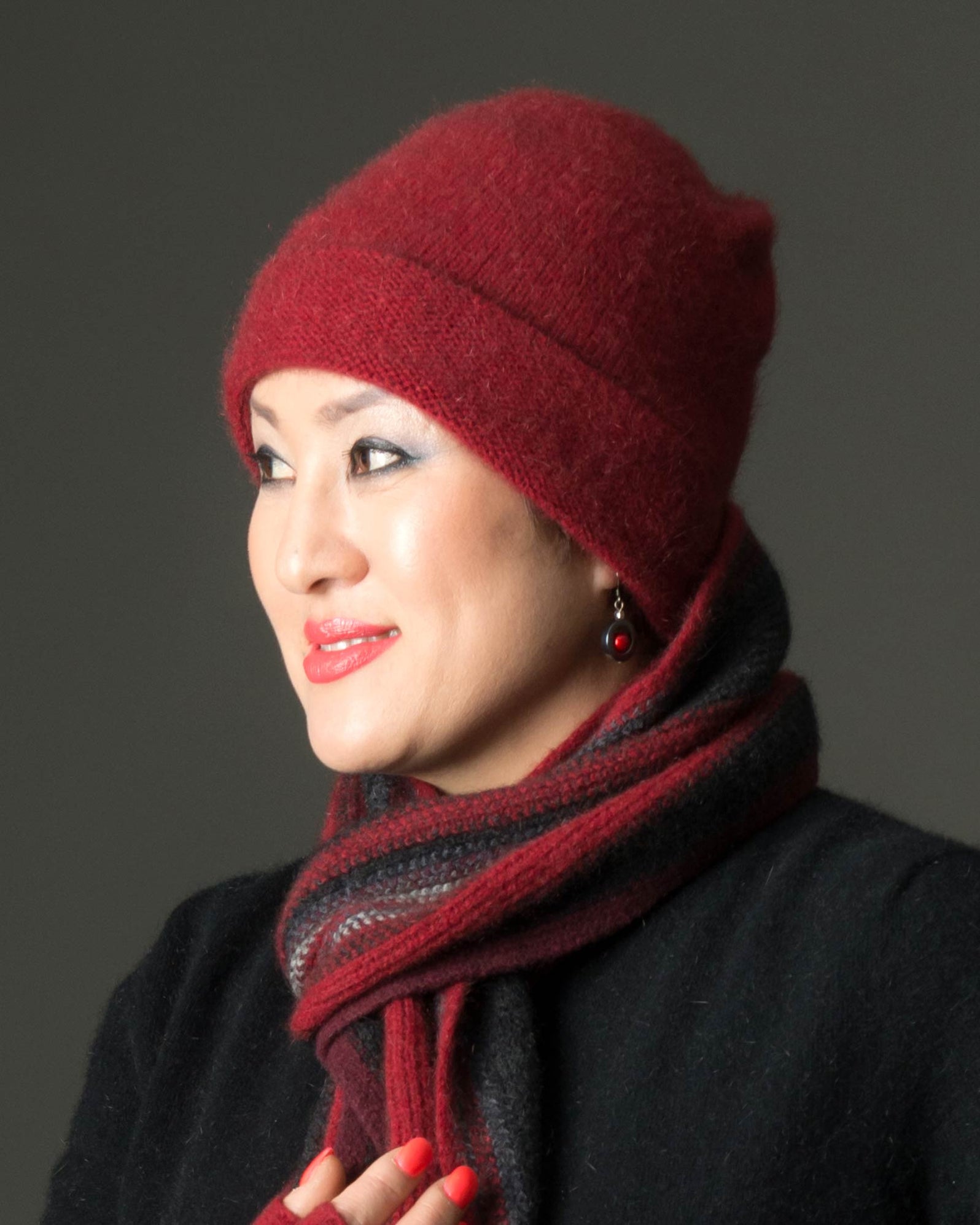 Red Beanie Hat in Possum Merino Wool NZ — Gorgeous Creatures