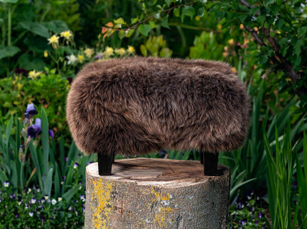 Sheepskin Footstool | Sheepskin in NZ — Gorgeous Creatures