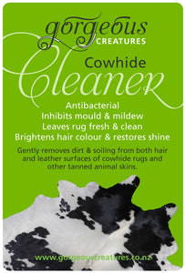 Cowhide Cleaner Spray | How to Clean a Cowhide Rug — Gorgeous Creatures