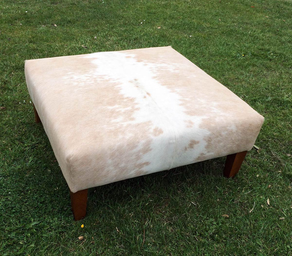 Square Cowhide Coffee Table Ottomans NZ — Gorgeous Creatures