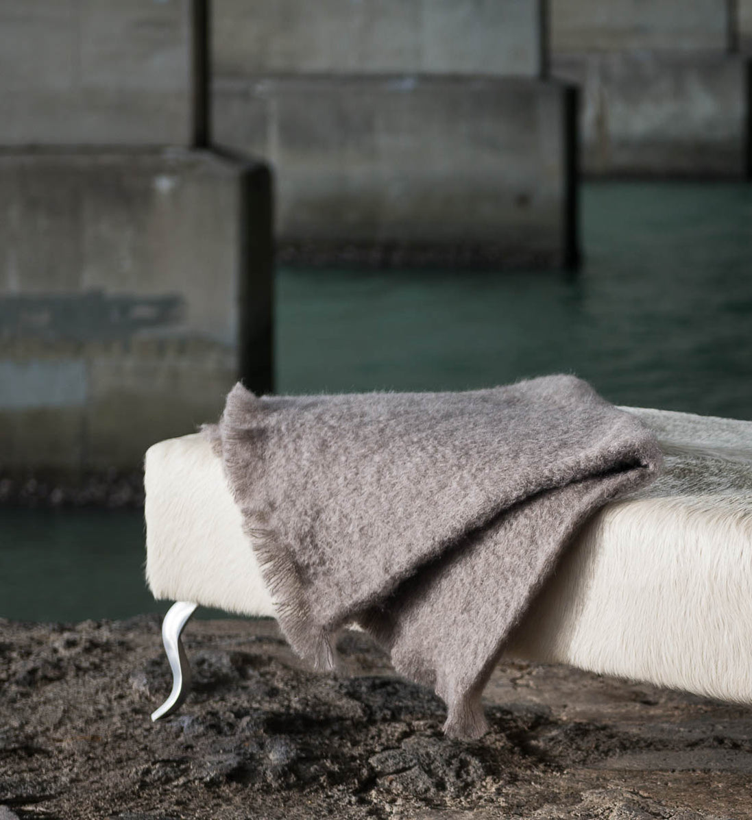 Manuka Taupe Mohair Knee Rug | NZ Mohair — Gorgeous Creatures