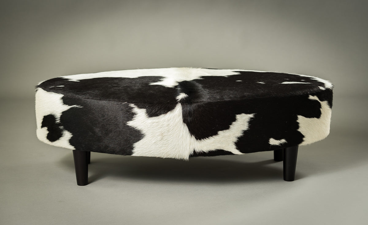 Oval Cowhide Ottoman Oval Ottomans in Australia — Gorgeous Creatures