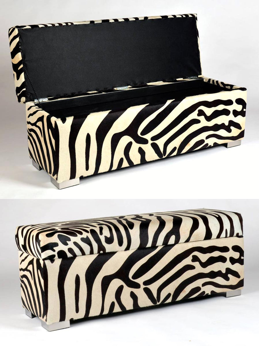 Zebra Print Ottomans | Zebra Furniture — Gorgeous Creatures