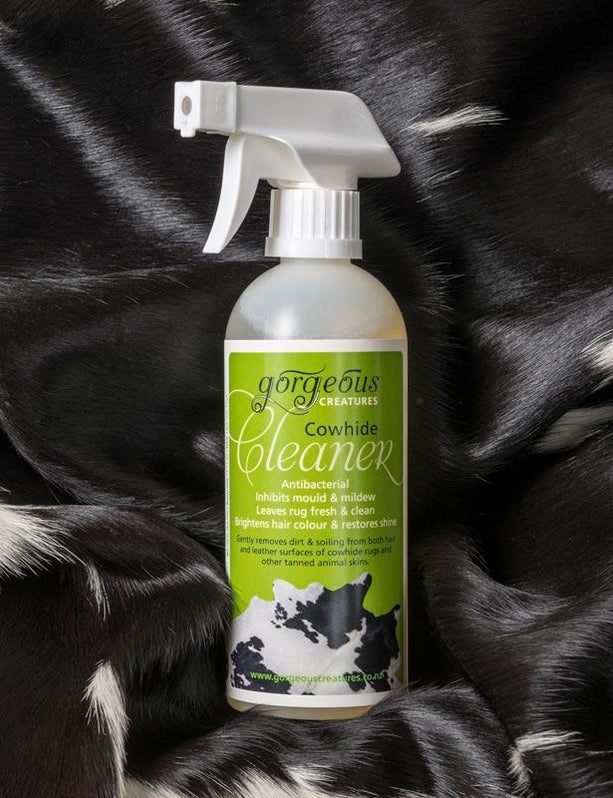 Cowhide Cleaner Spray | How to Clean a Cowhide Rug — Gorgeous Creatures