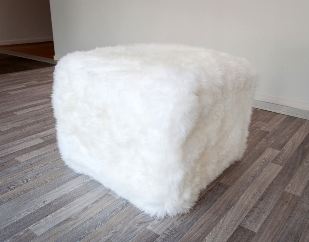 Sheepskin Footstool NZ | Sheepskin Pouff — Gorgeous Creatures